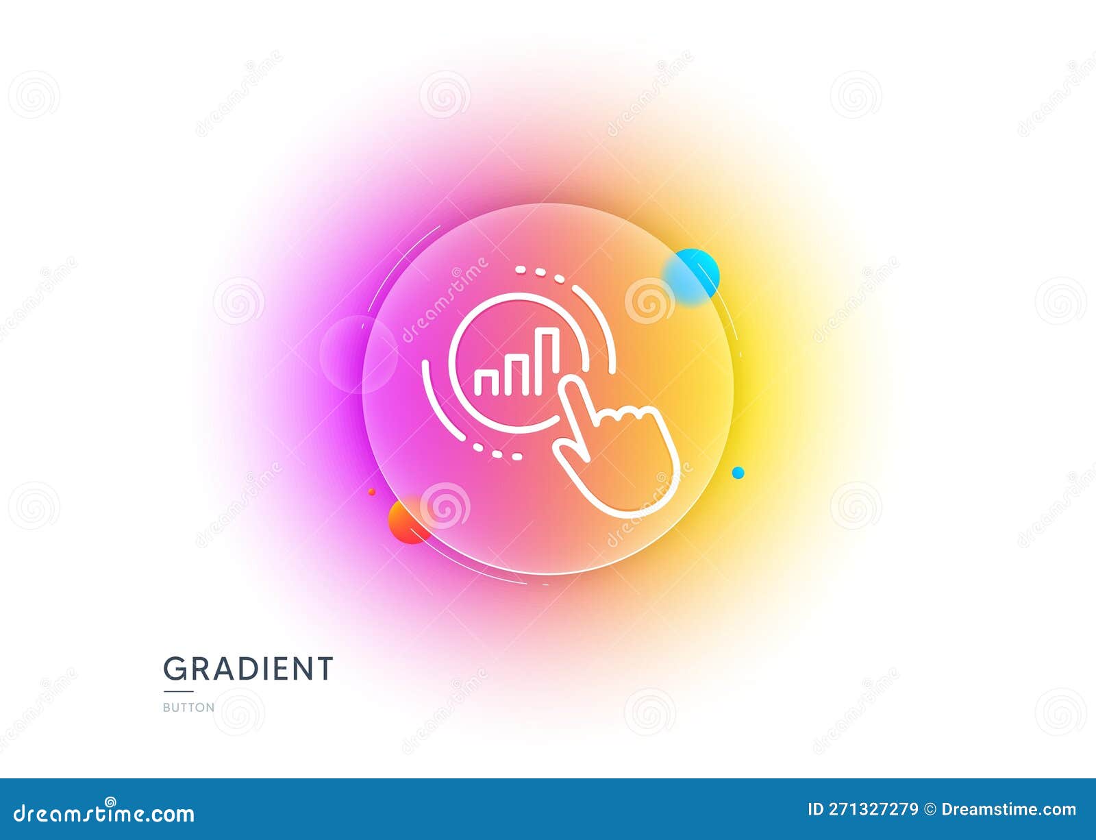 Statistics Line Icon. Column Graph Chart Sign. Gradient Blur Button ... Statistics Line Icon. Column Graph Chart Sign. Gradient Blur Button ...