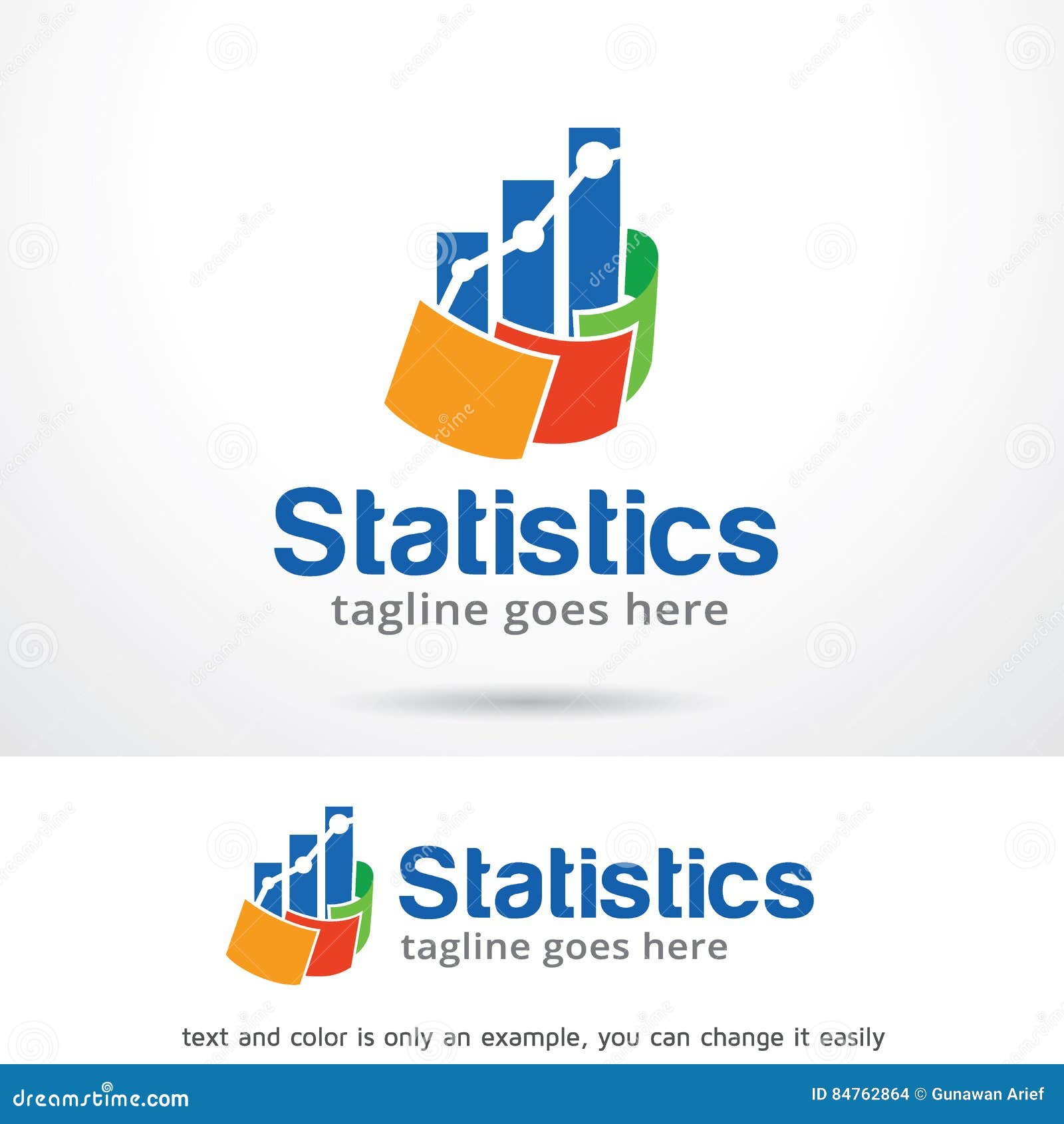Statistics Logo Template Design Vector Stock Vector - Illustration of ...