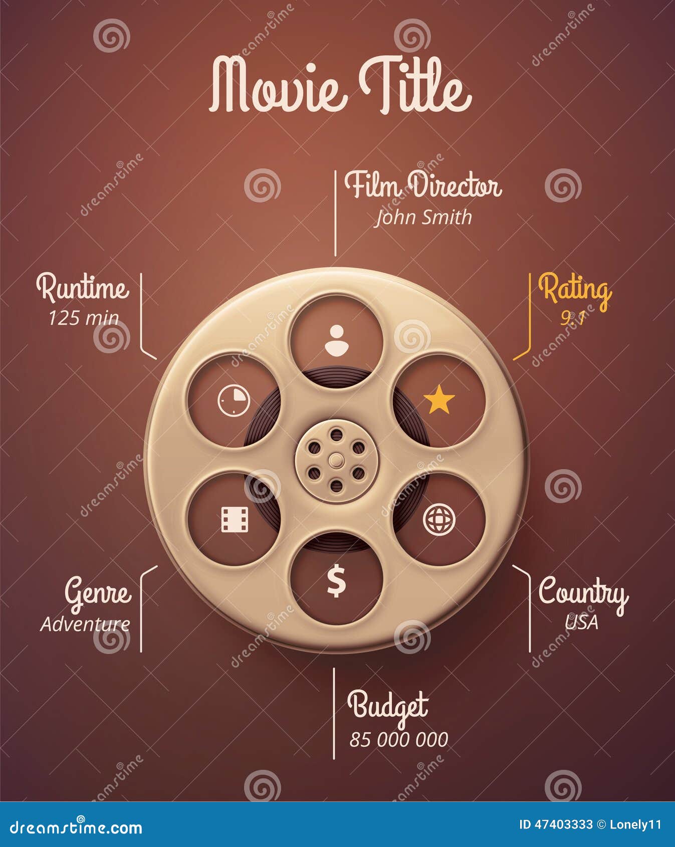 Statistics Movie stock vector. Illustration of data, banner - 47403333