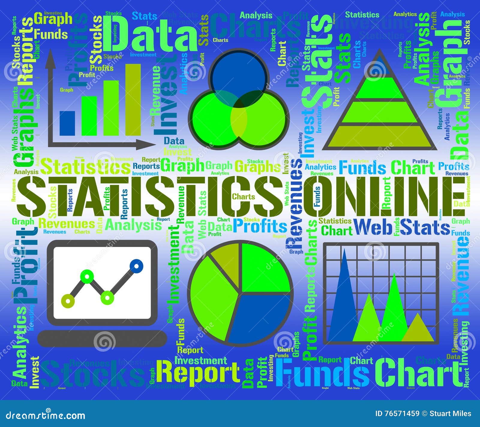 Statistics Online Represents Business Graph and Analysis Stock ...
