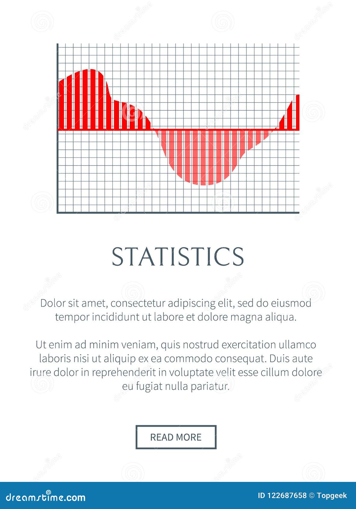 Statistics Page Text Sample Vector Illustration Stock Vector ...