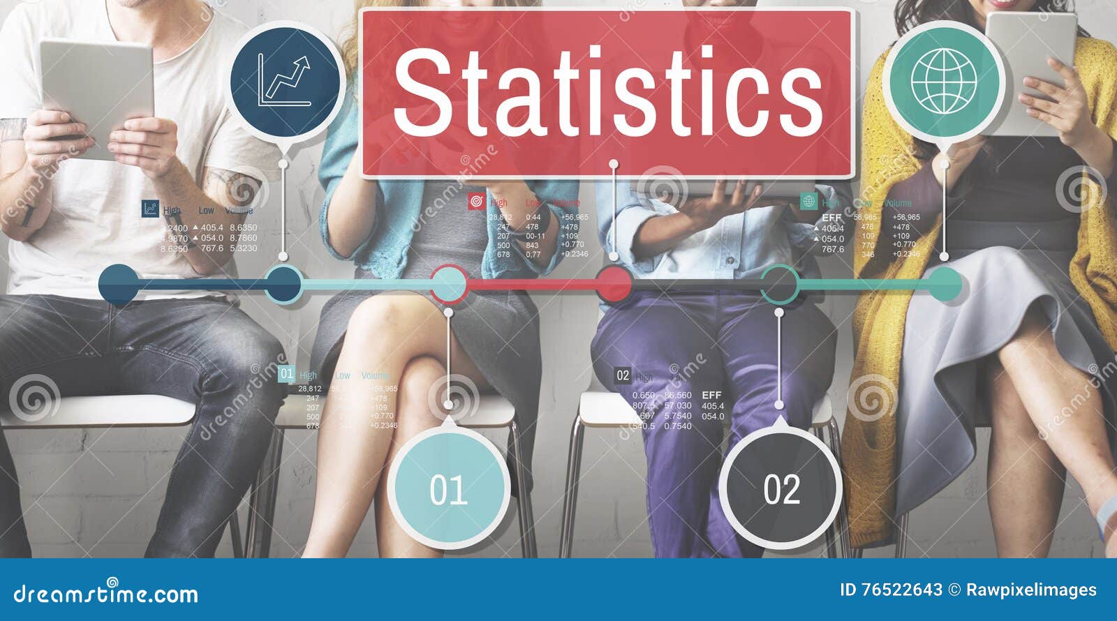 Statistics Process Efficiency Planning Research Concept Stock Image ...