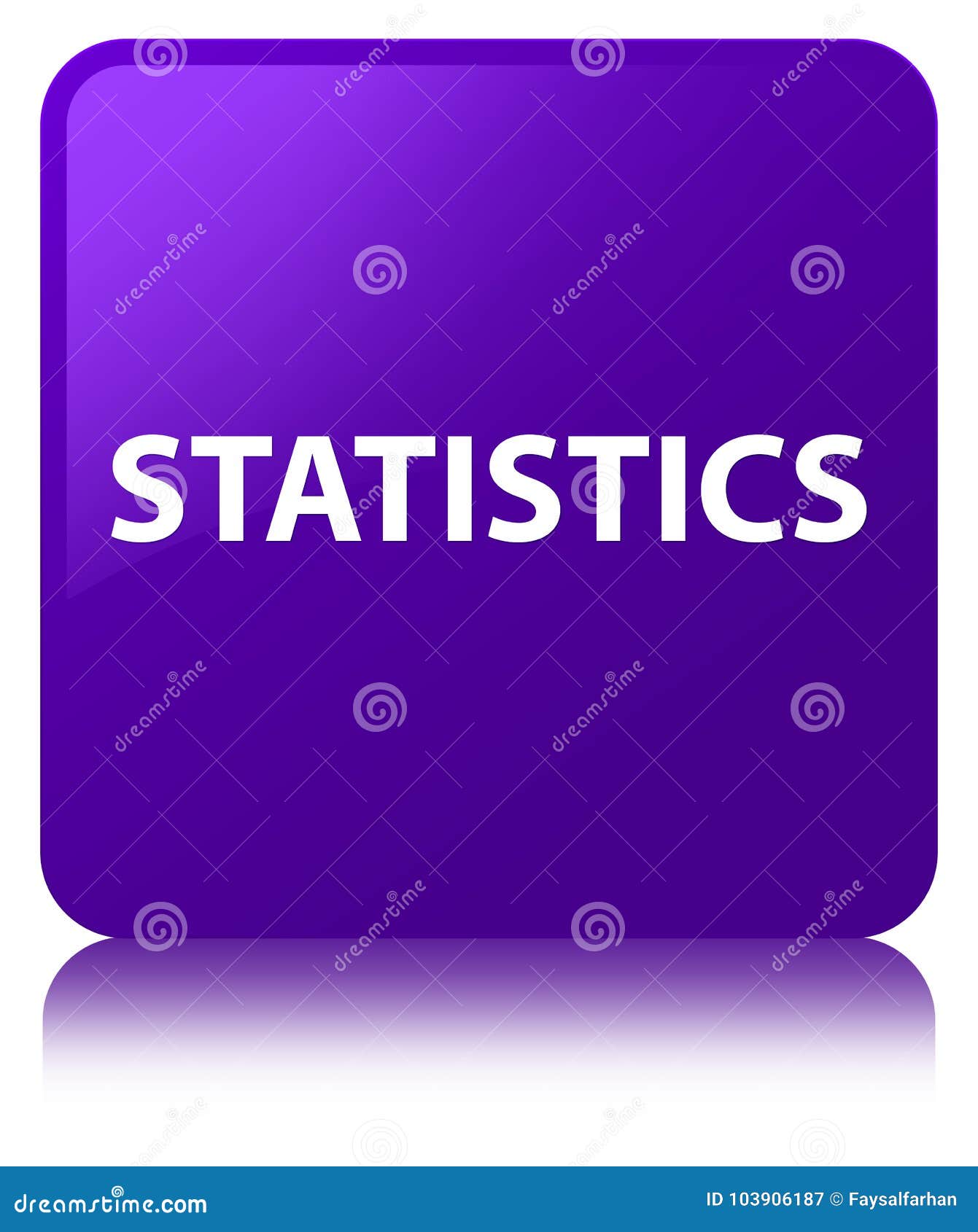 Statistics Purple Square Button Stock Illustration - Illustration of ...