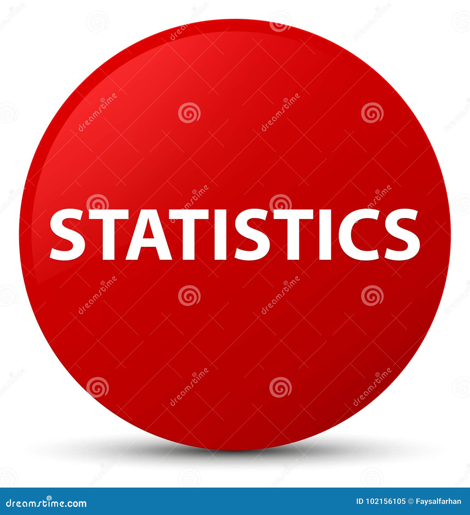 Statistics Red Round Button Stock Illustration - Illustration of graph ...