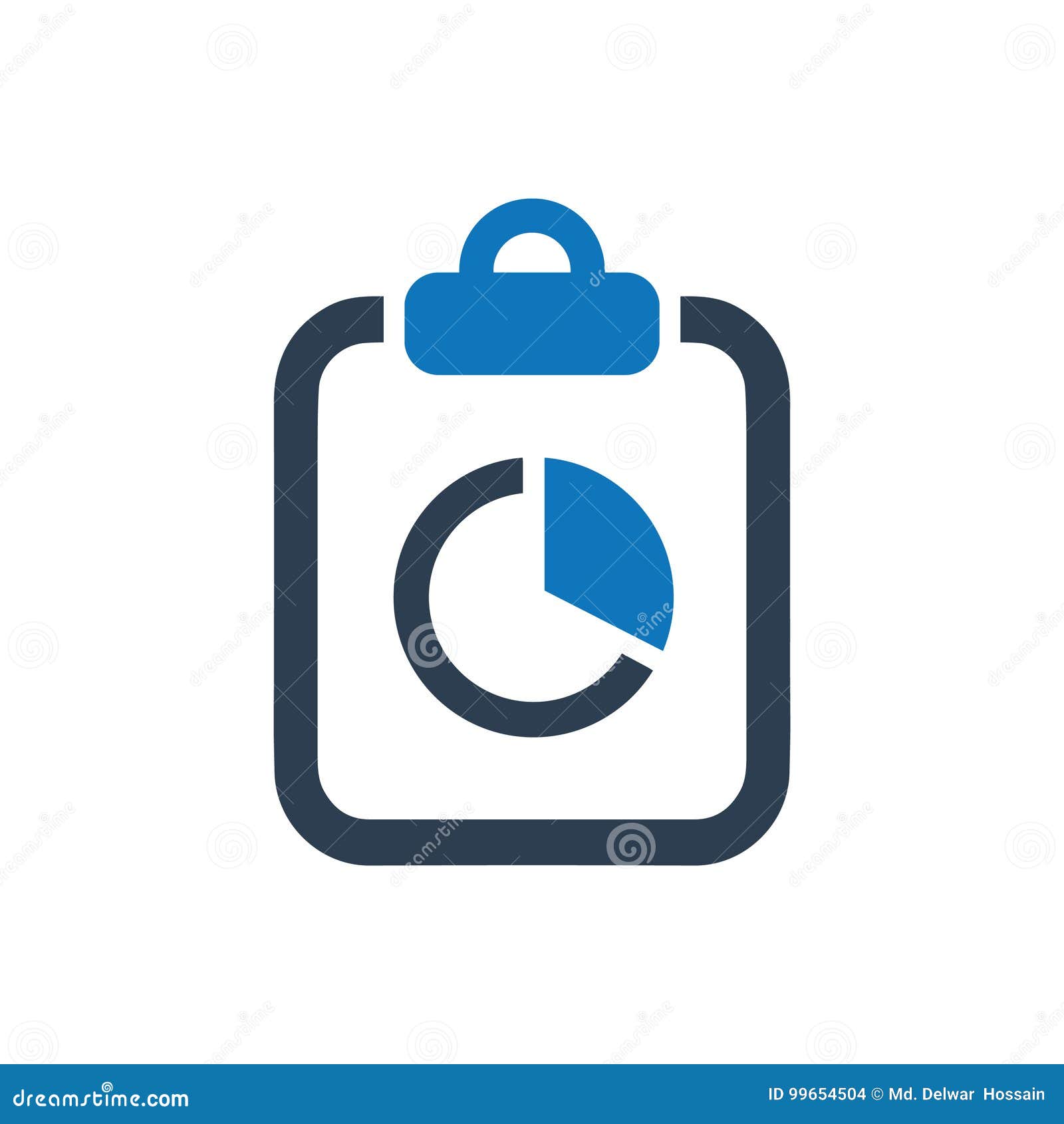 Statistics Report Icon stock vector. Illustration of vector - 99654504