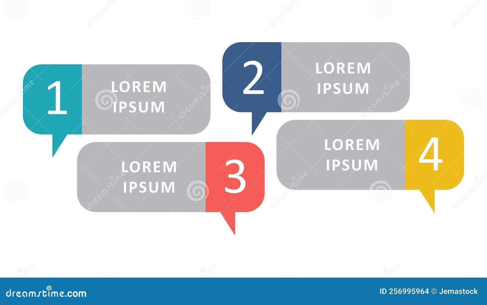 Statistics Speech Bubbles Infographic Stock Vector - Illustration of ...