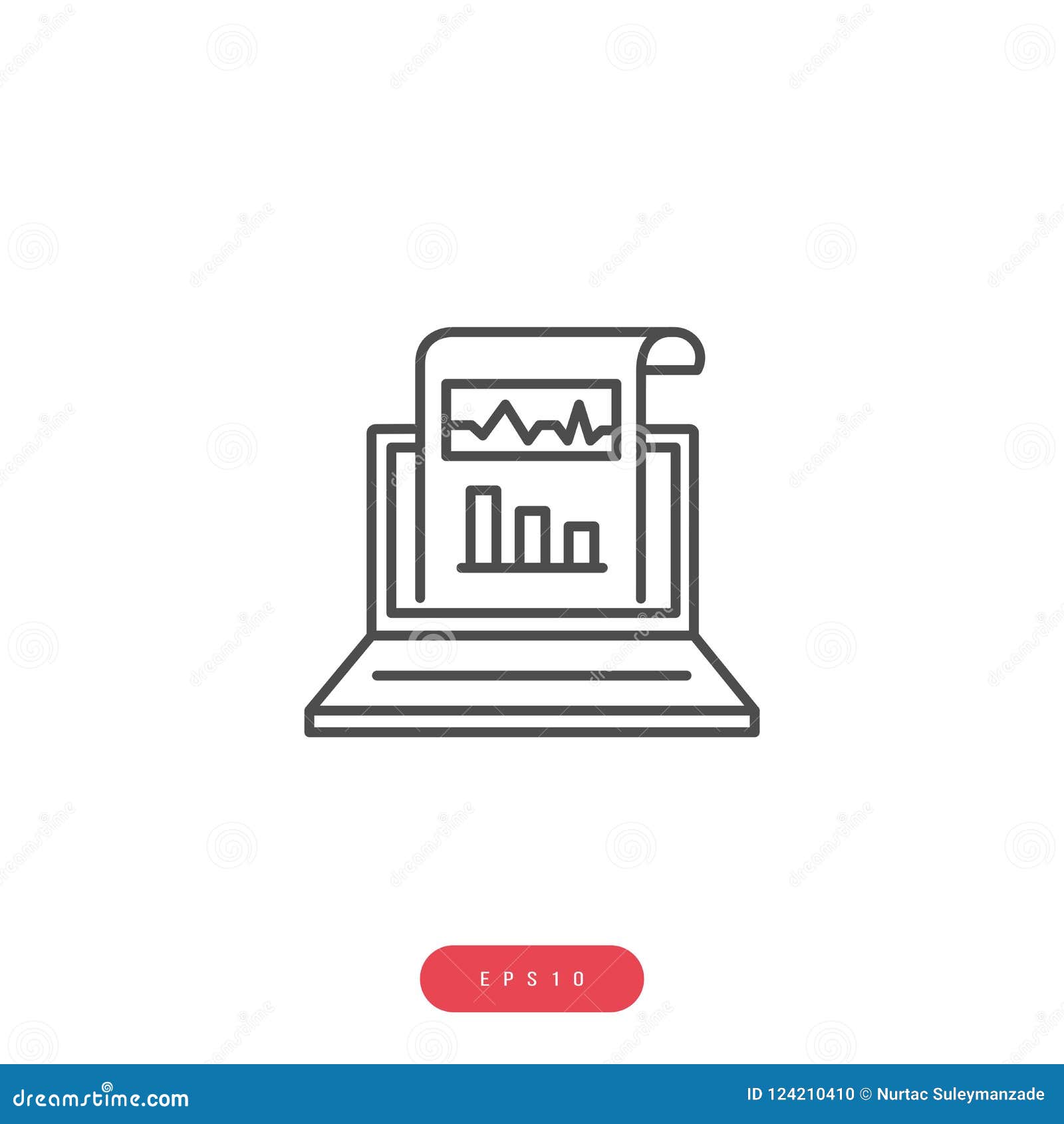 Statistics Vector Icon Business Management Related Vector Line Icon ...