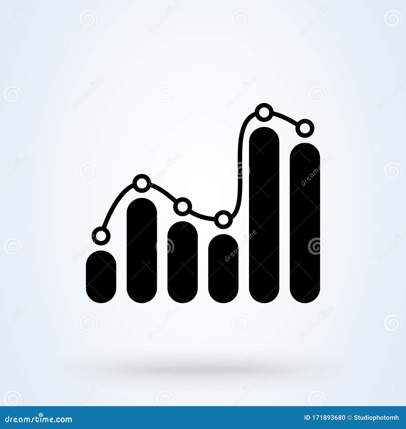 Statistics Vector Icon. Chart, Graph Icon. Infographic Chart Symbol ...
