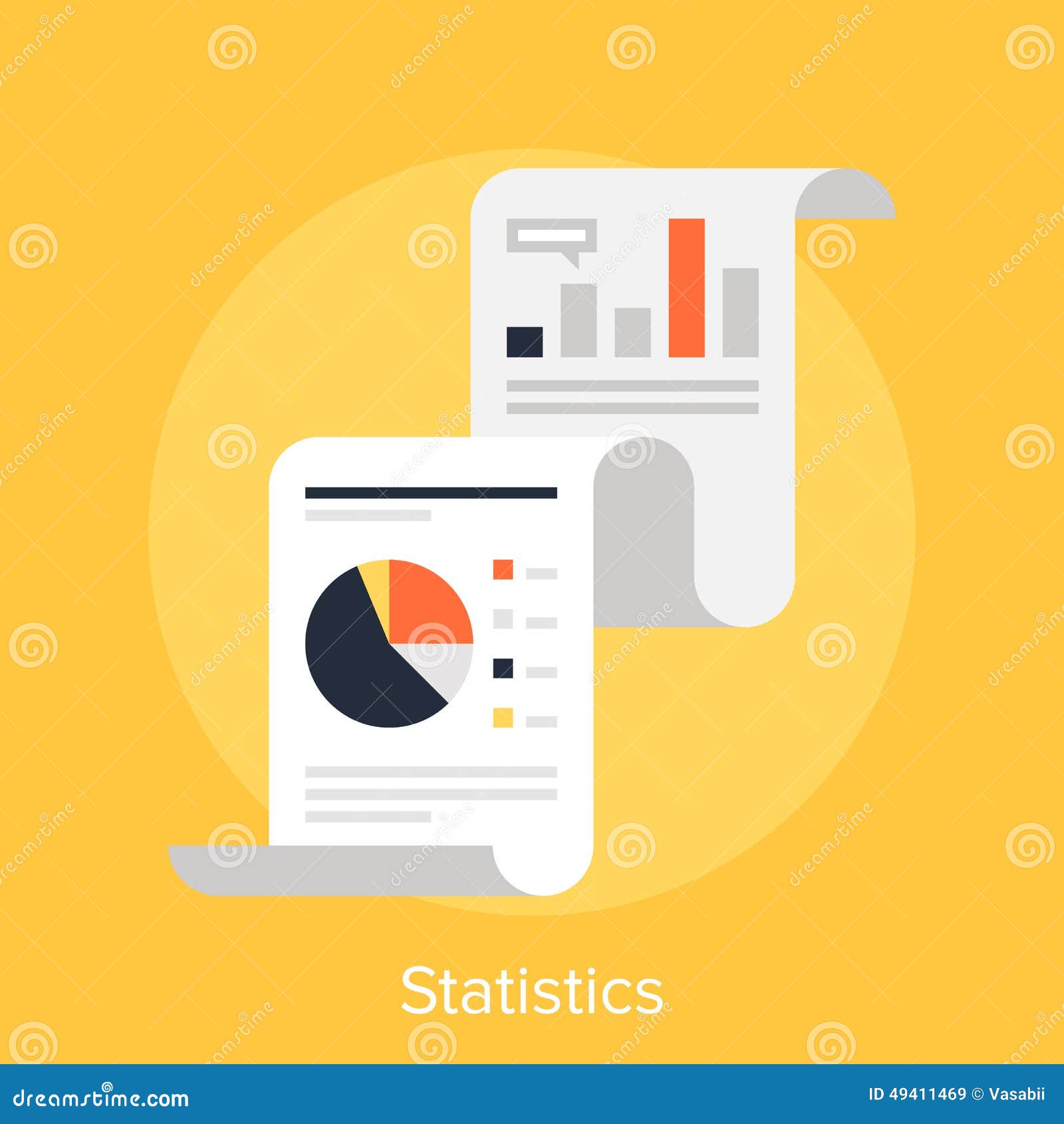 Statistics stock vector. Illustration of commerce, data - 49411469