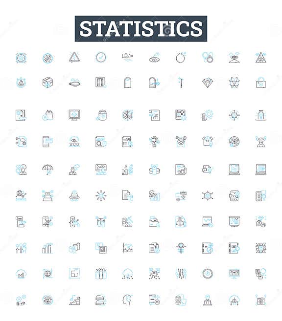 Statistics Vector Line Icons Set. Statistic, Analytics, Data, Variables ...