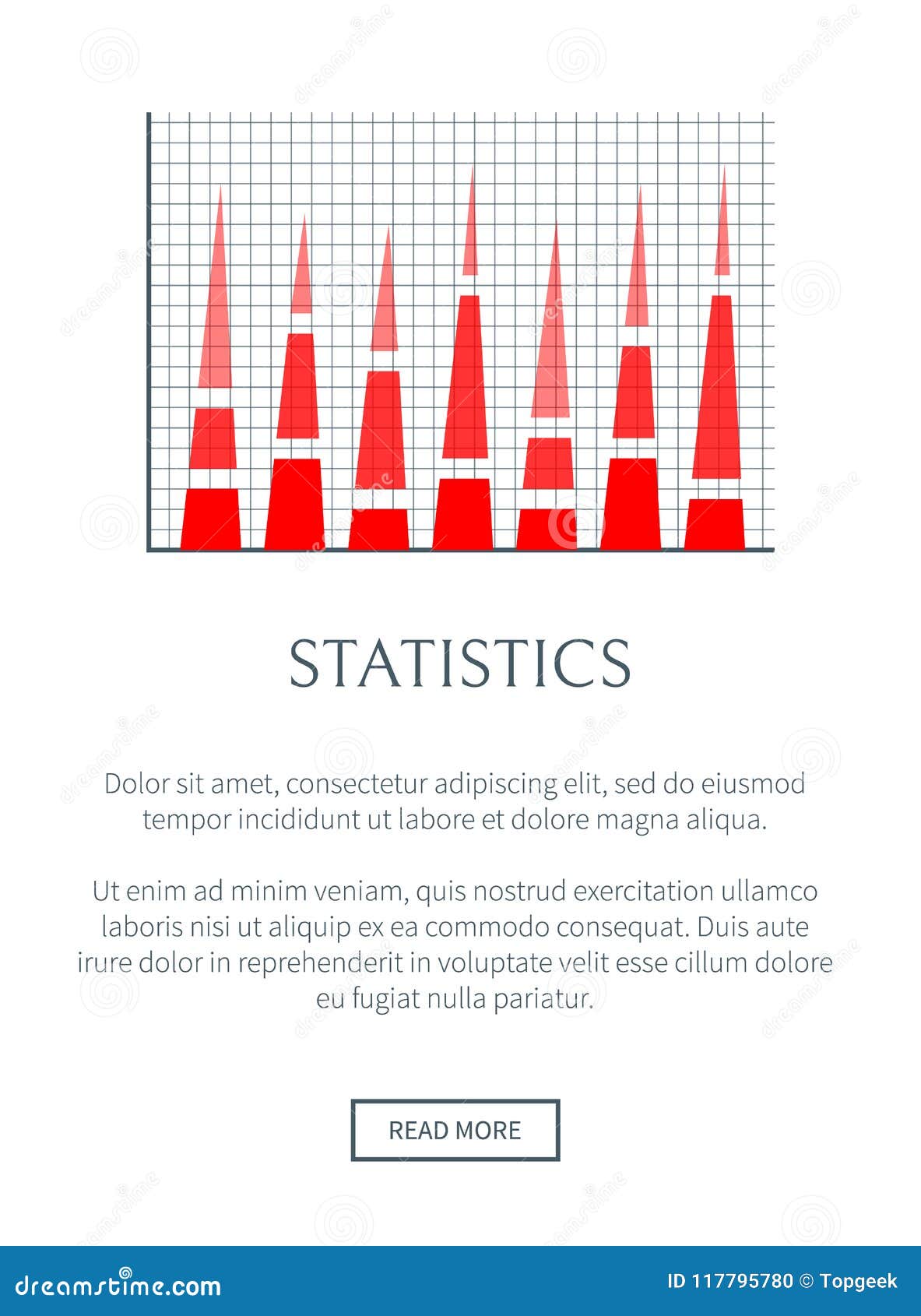 Statistics Web Page and Text Vector Illustration Stock Vector ...