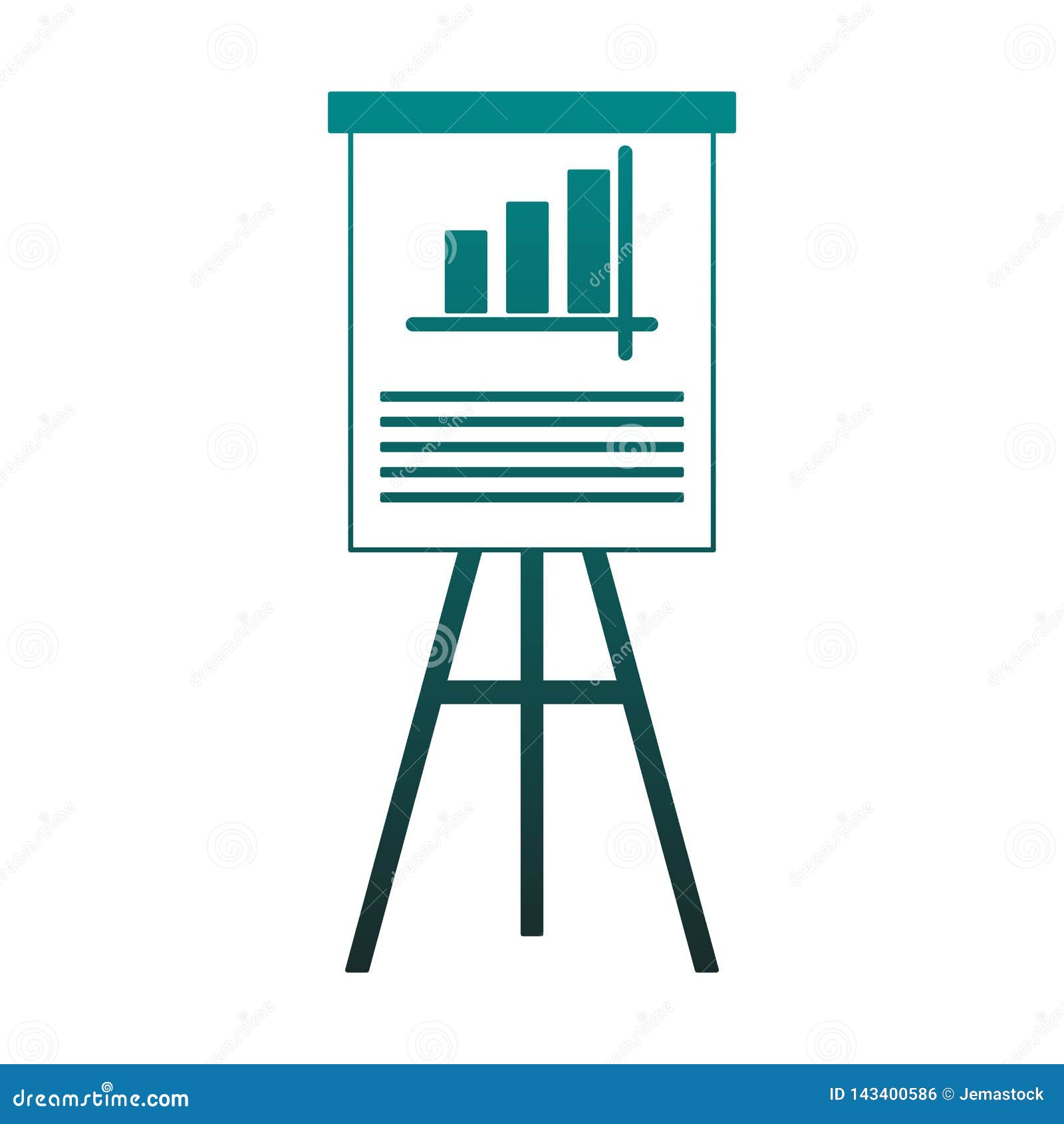 Statistics Whiteboard And Computer With Magnifying Glass Vector ...