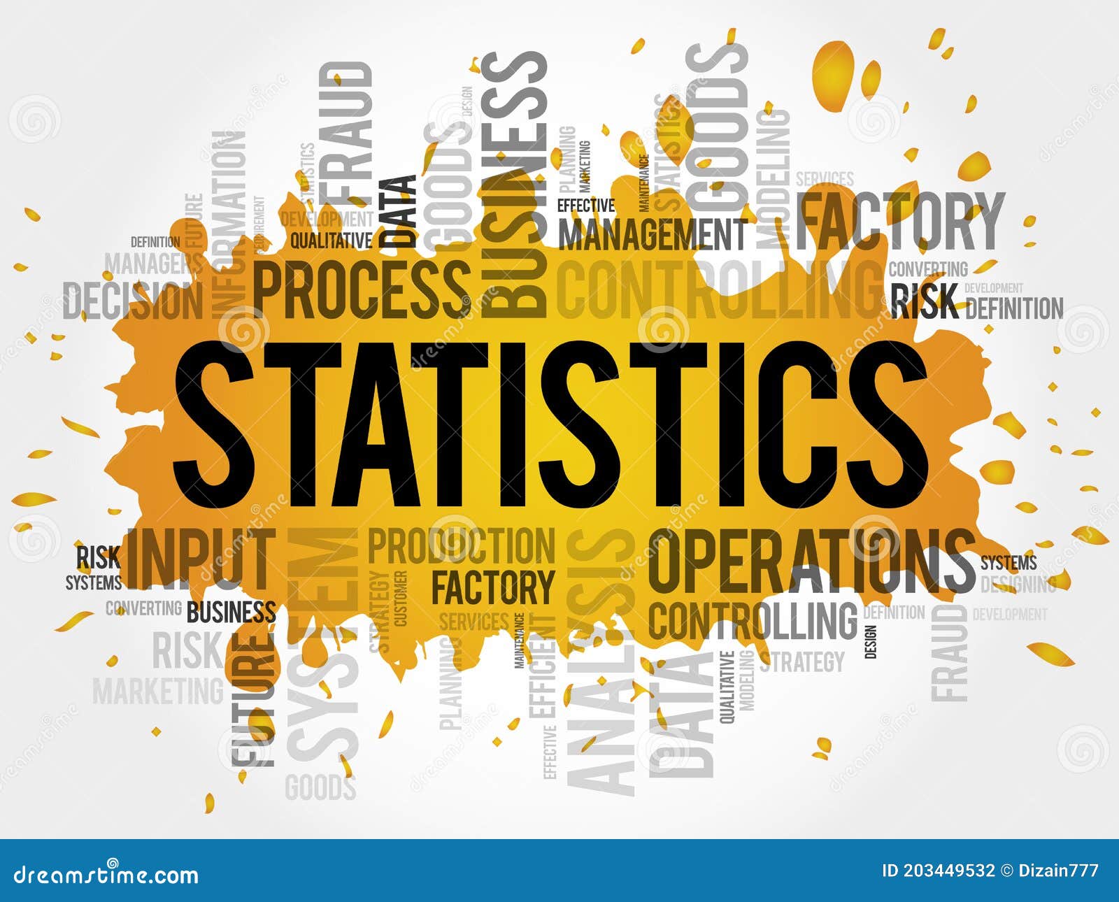 STATISTICS Word Cloud Collage Stock Illustration - Illustration of ...