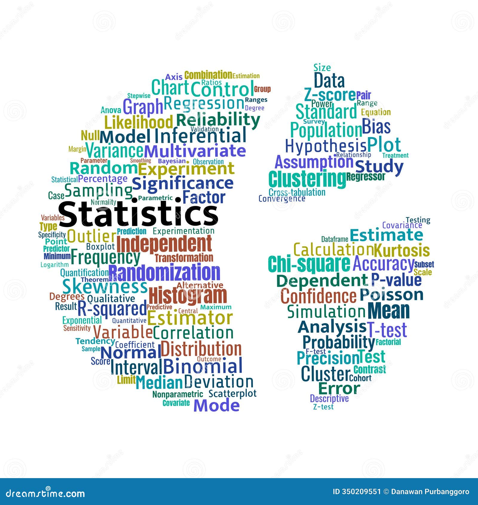 Statistics Word Cloud stock illustration. Illustration of cloud - 350209551