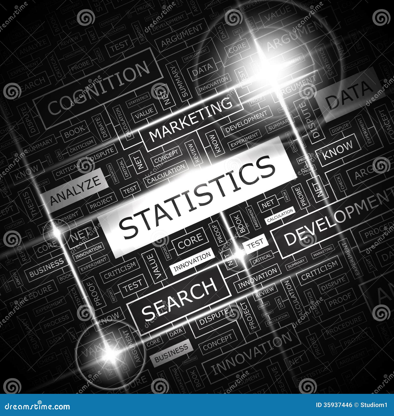 STATISTICS stock vector. Illustration of concept, cloud - 35937446