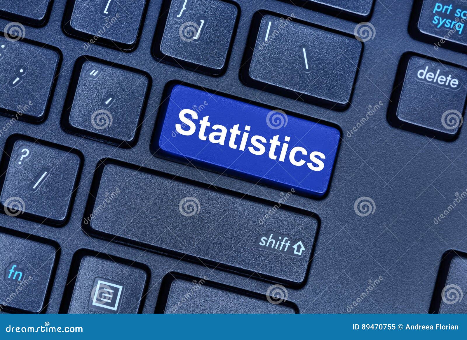 Statistics Word on Computer Keyboard Stock Image - Image of keypad ...