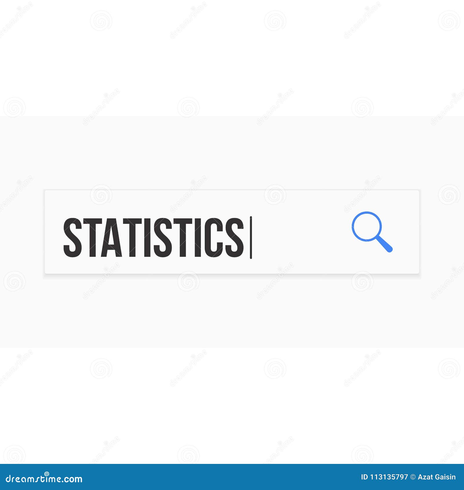 Statistics Word Magnifying Glass Stock Vector - Illustration of design ...