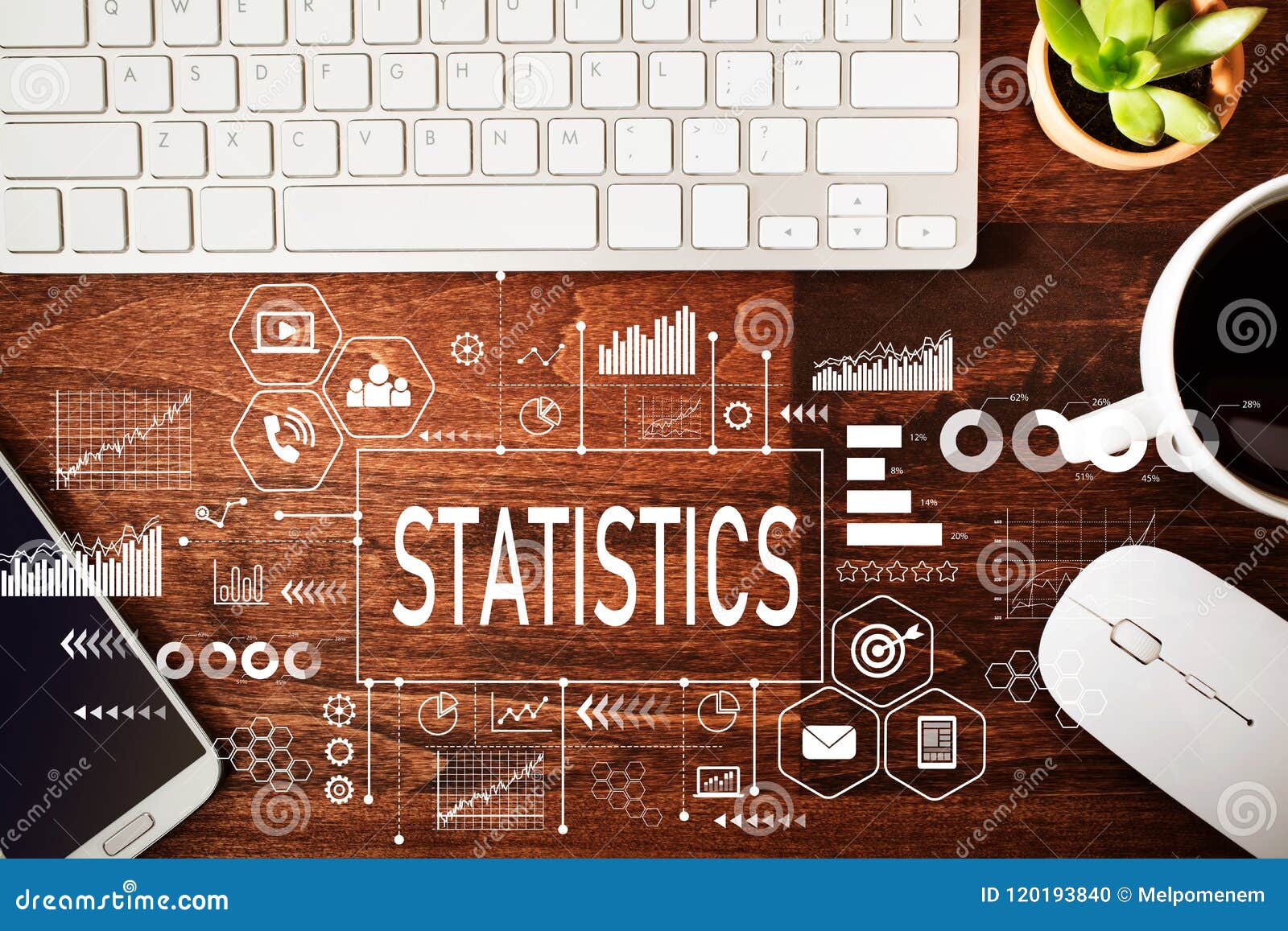 Statistics with Workstation Stock Photo - Image of statistics ...