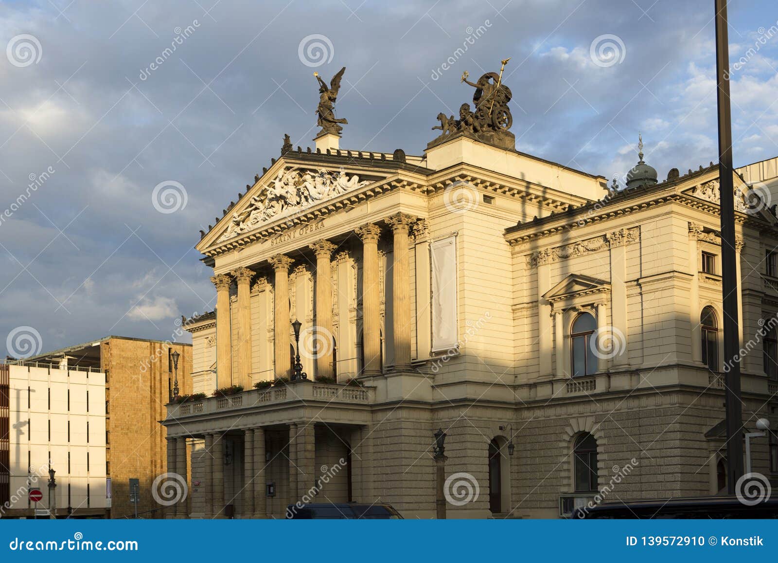 Statni Opera State Opera House in Prague. Czech Republic Stock Photo ...