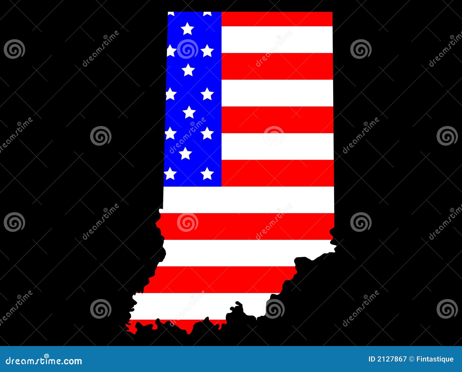 Stato dell'Indiana illustrazione vettoriale. Illustrazione di indiana ...