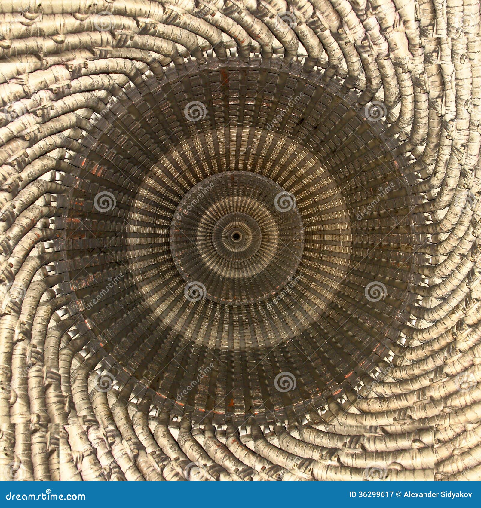 The Stator Winding of a Powerful Electric Generator. Stock Image ...