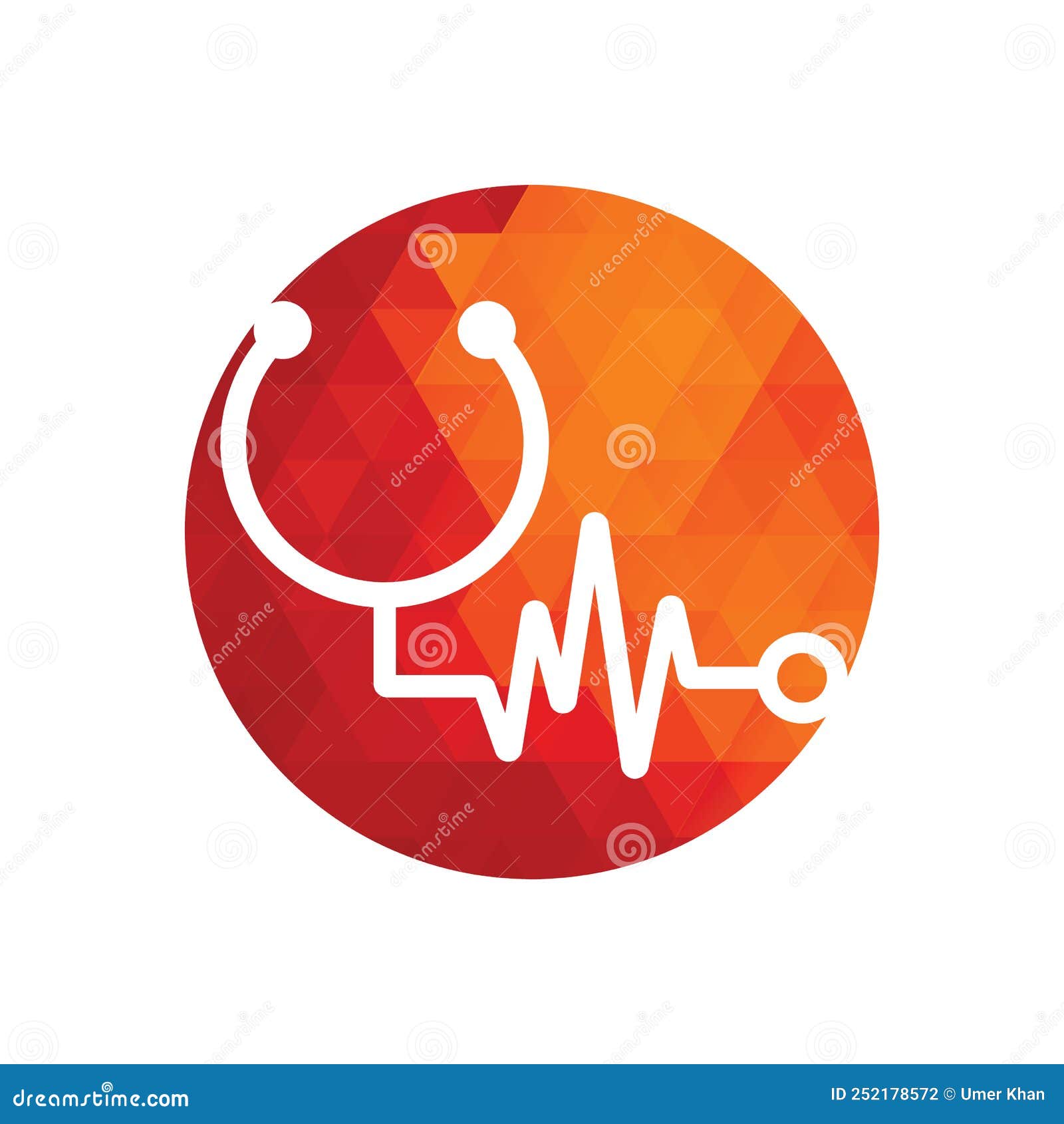 Statoscope Pulse Gear Shape Concept Logo Template Stock Vector ...