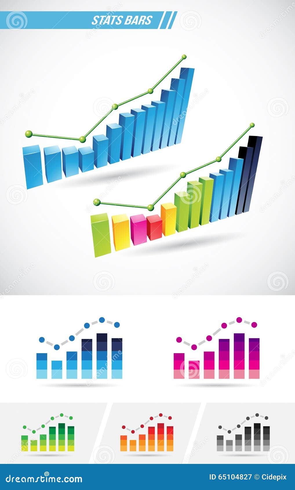 Stats Bars stock vector. Illustration of infographic - 65104827
