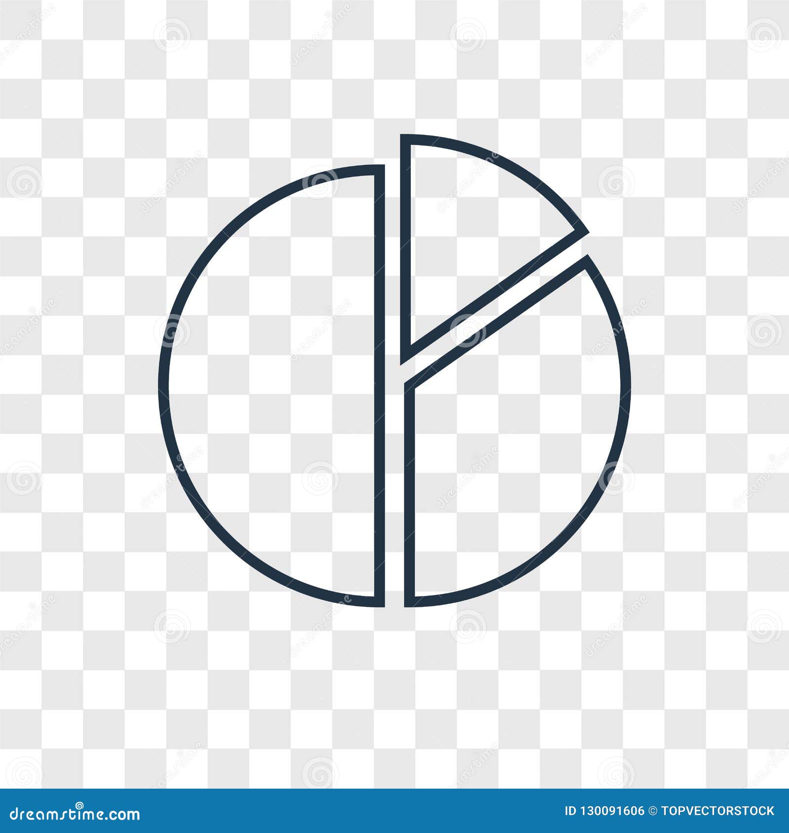 Stats Concept Vector Linear Icon Isolated on Transparent Background ...