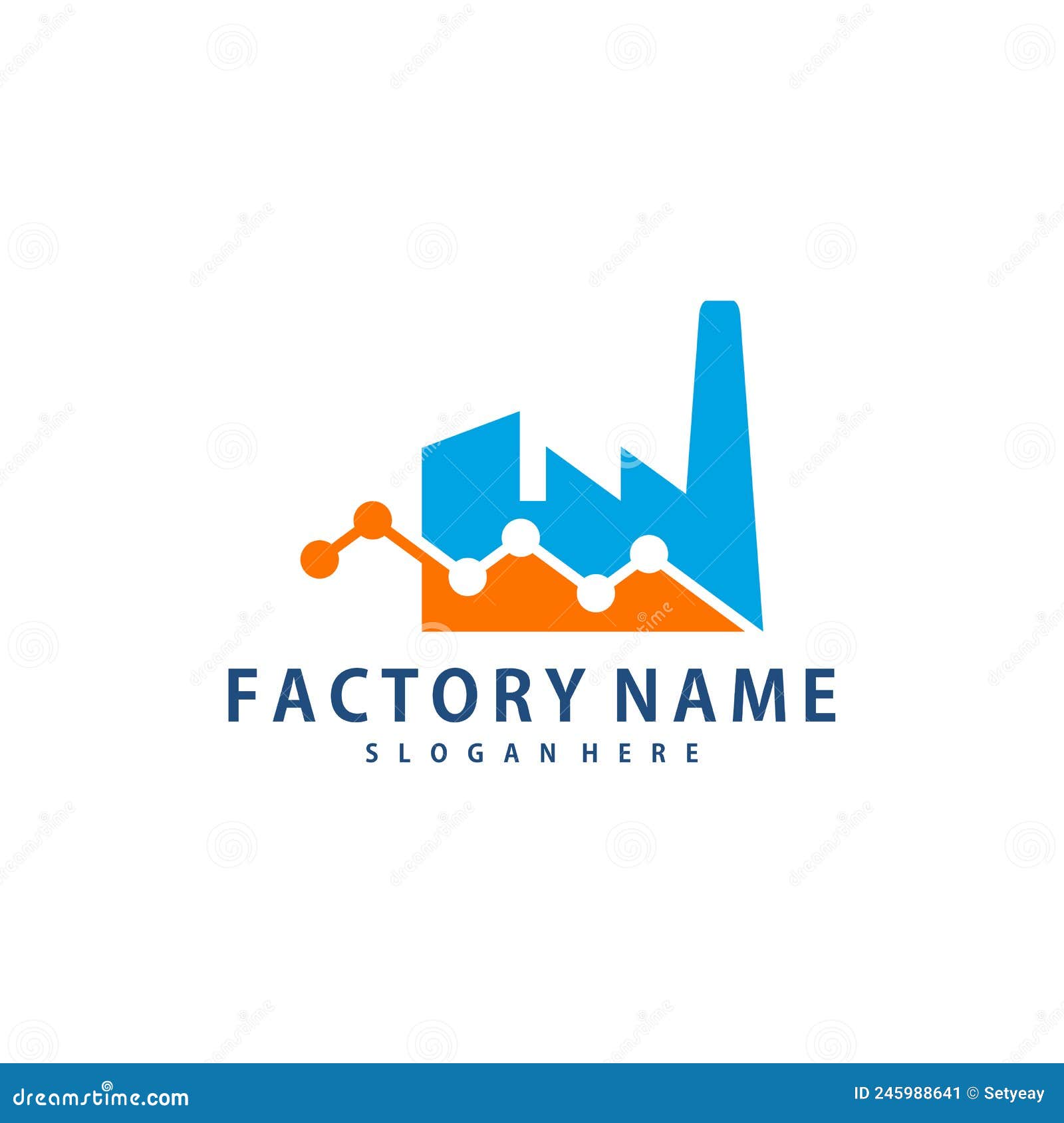 Stats Factory Logo Design Vector, Creative Factory Logo Design Template ...