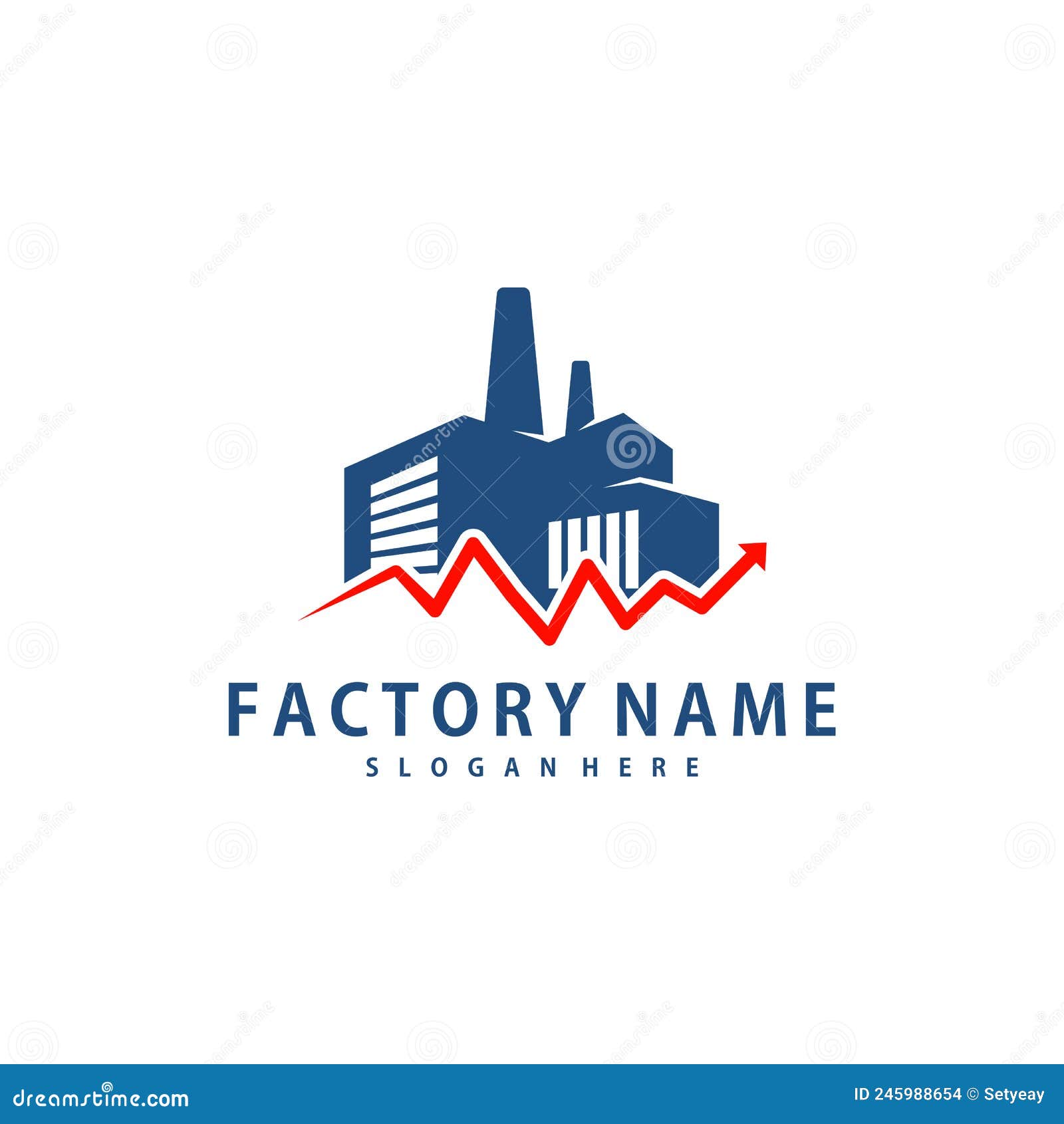 Stats Factory Logo Design Vector, Creative Factory Logo Design Template ...