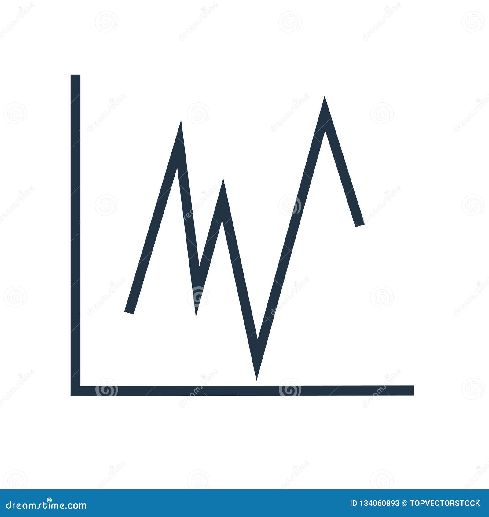 Stats Icon Vector Isolated on White Background, Stats Sign Stock Vector ...