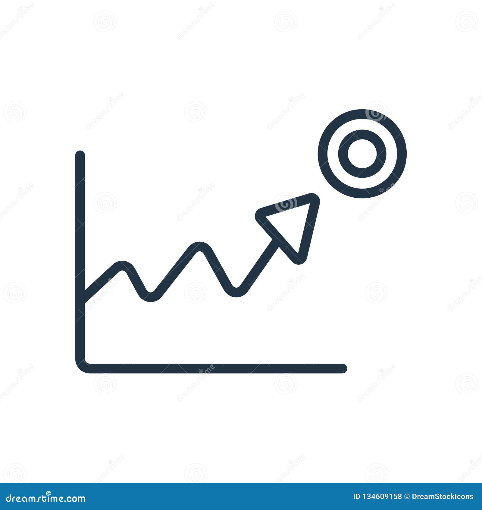 Stats Icon Vector Isolated on White Background, Stats Sign Stock Vector ...