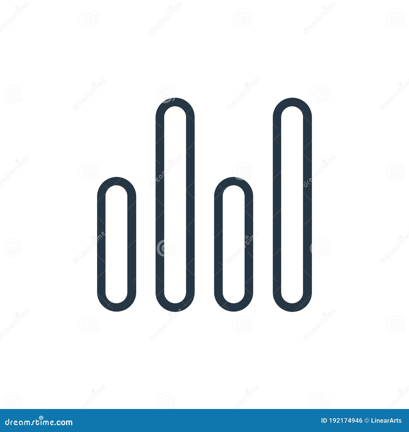 Stats Icon Vector from Seo Concept. Thin Line Illustration of Stats ...