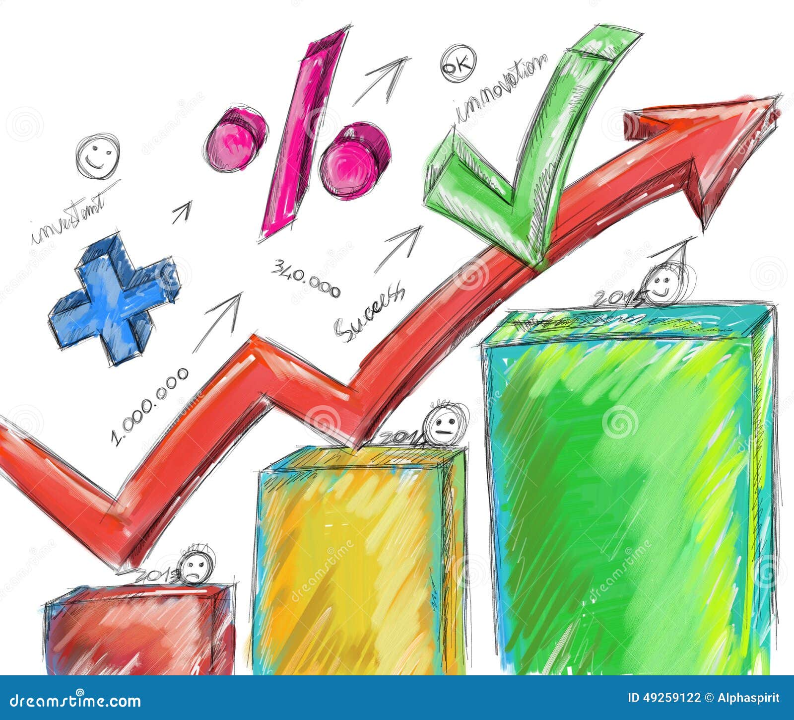 Stats stock illustration. Illustration of business, ideas - 49259122