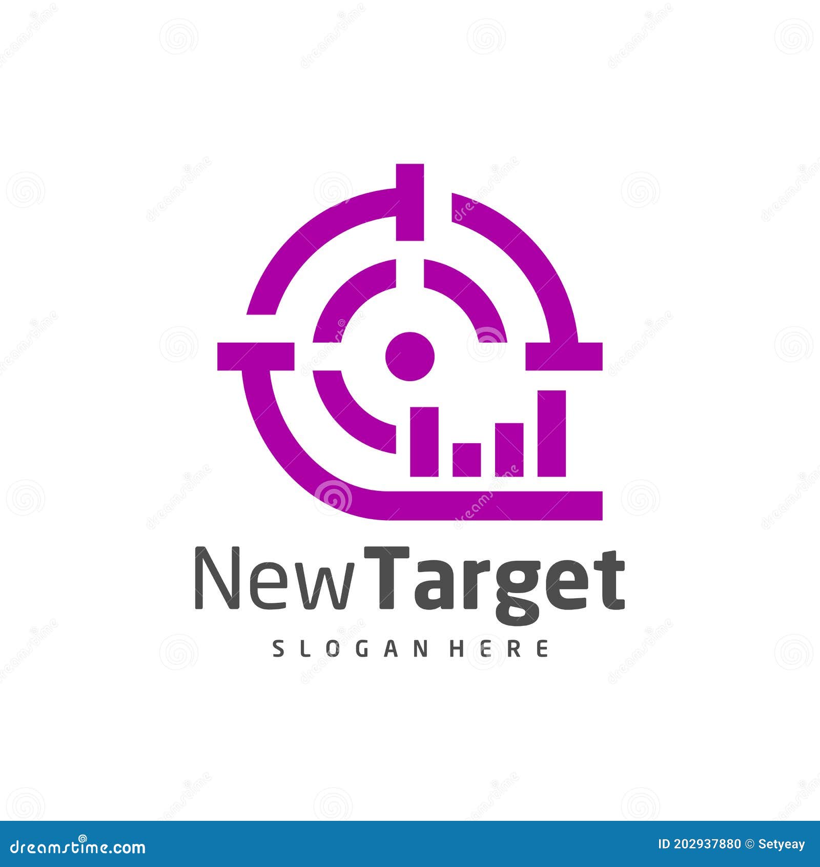 Stats Target Logo Vector Template, Creative Target Logo Design Concepts ...