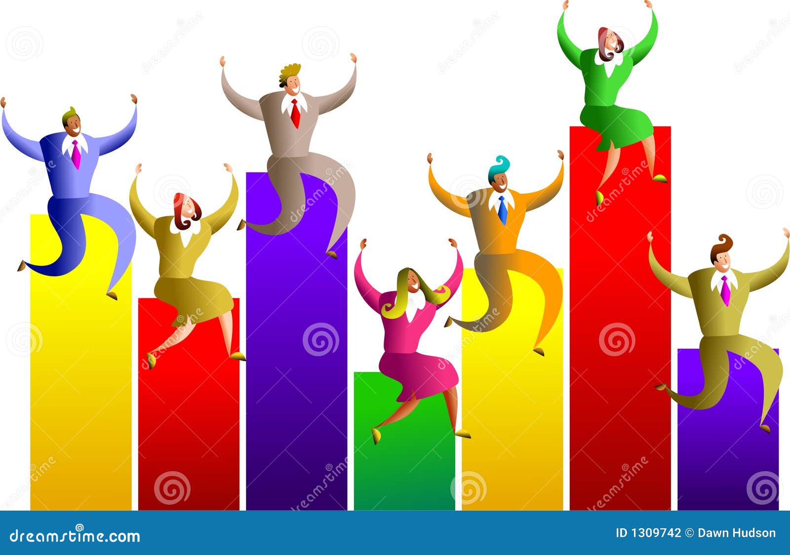 Stats team stock illustration. Illustration of stats, achievement - 1309742