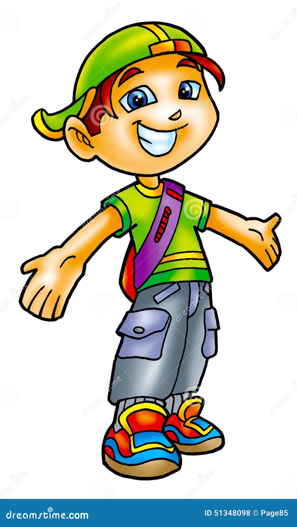Stattliches jugendlich stock abbildung. Illustration von kostüm - 51348098