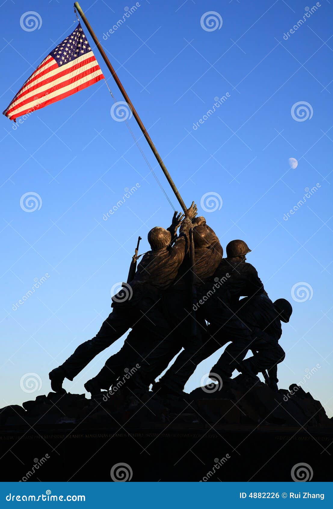 Statu of war stock photo. Image of moon, father, america - 4882226