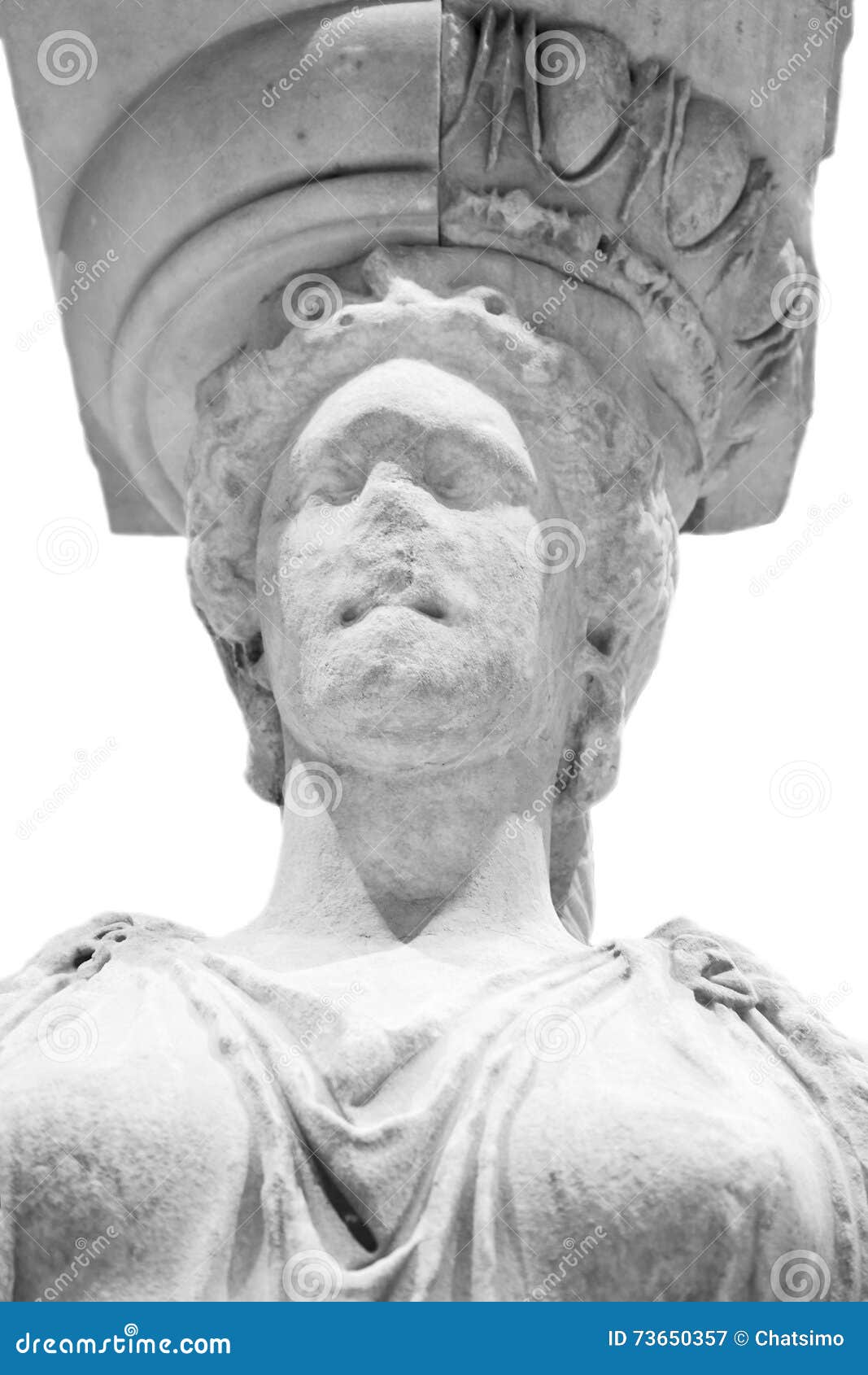 Statua Antica Greca Della Cariatide Immagine Stock - Immagine di atene ...