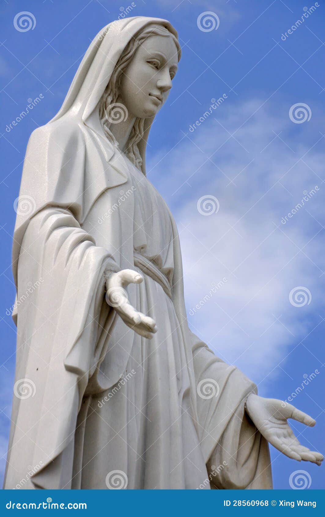 Statua Benedetta Di Vergine Maria Fotografia Stock - Immagine di statua ...