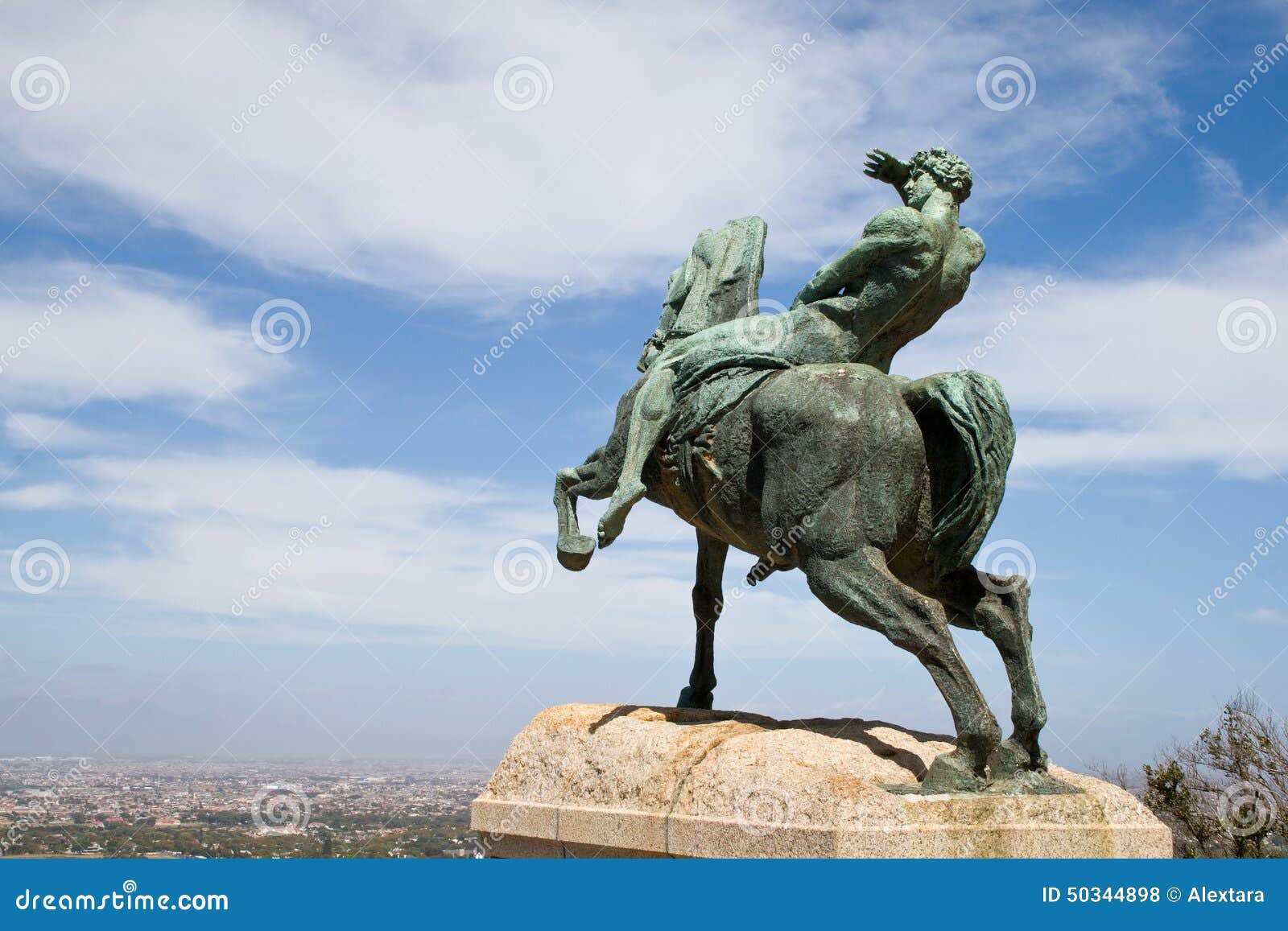 Statua Bronzea, Rhodes Memorial Fotografia Stock - Immagine di statua ...