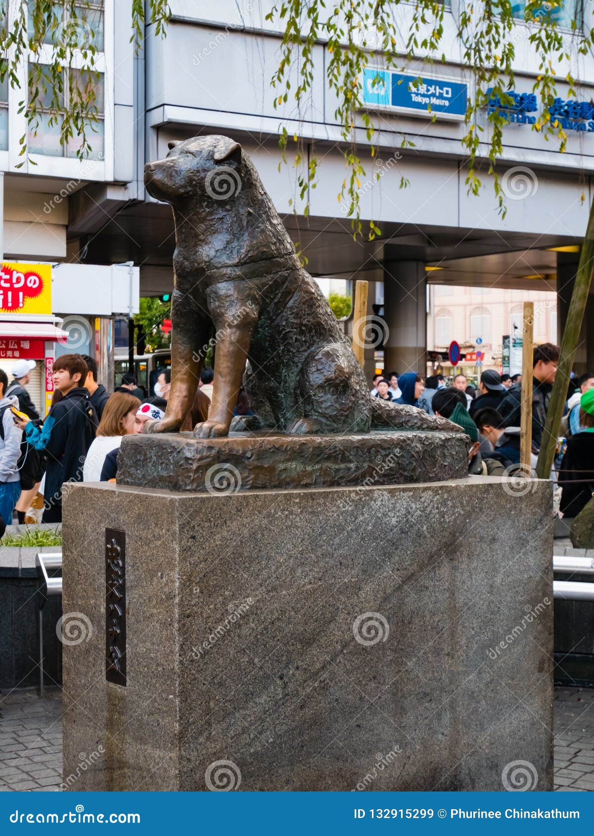 Statua Commemorativa Di Hachiko Immagine Stock Editoriale - Immagine di ...