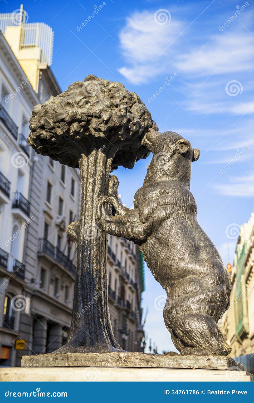 Statua Dell'orso E Del Corbezzolo Fotografia Stock - Immagine di ...