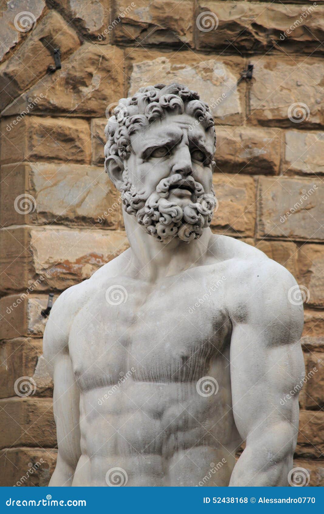 Statua Di Ercole E Del Comitato Fotografia Stock - Immagine di firenze ...