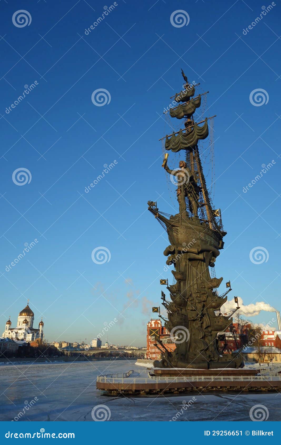 Statua Di Peter Le Grande a Mosca Fotografia Editoriale - Immagine di ...