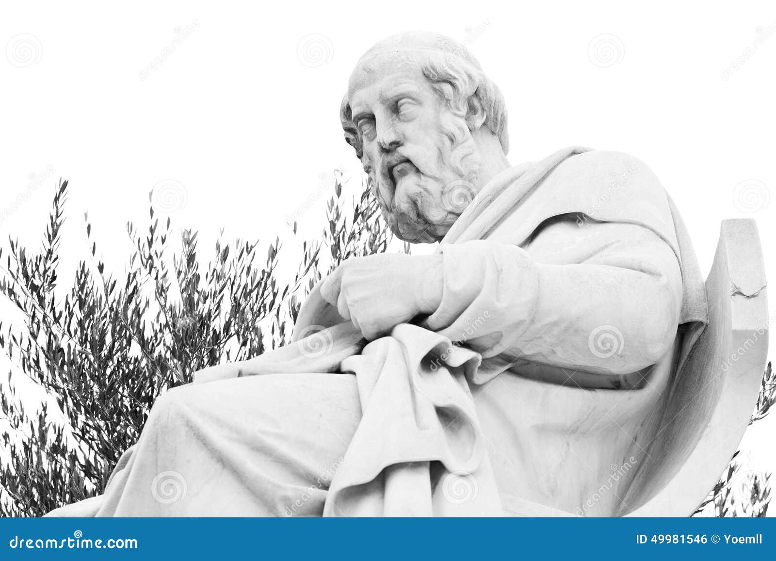 Statua di Platone fotografia stock. Immagine di storia - 49981546