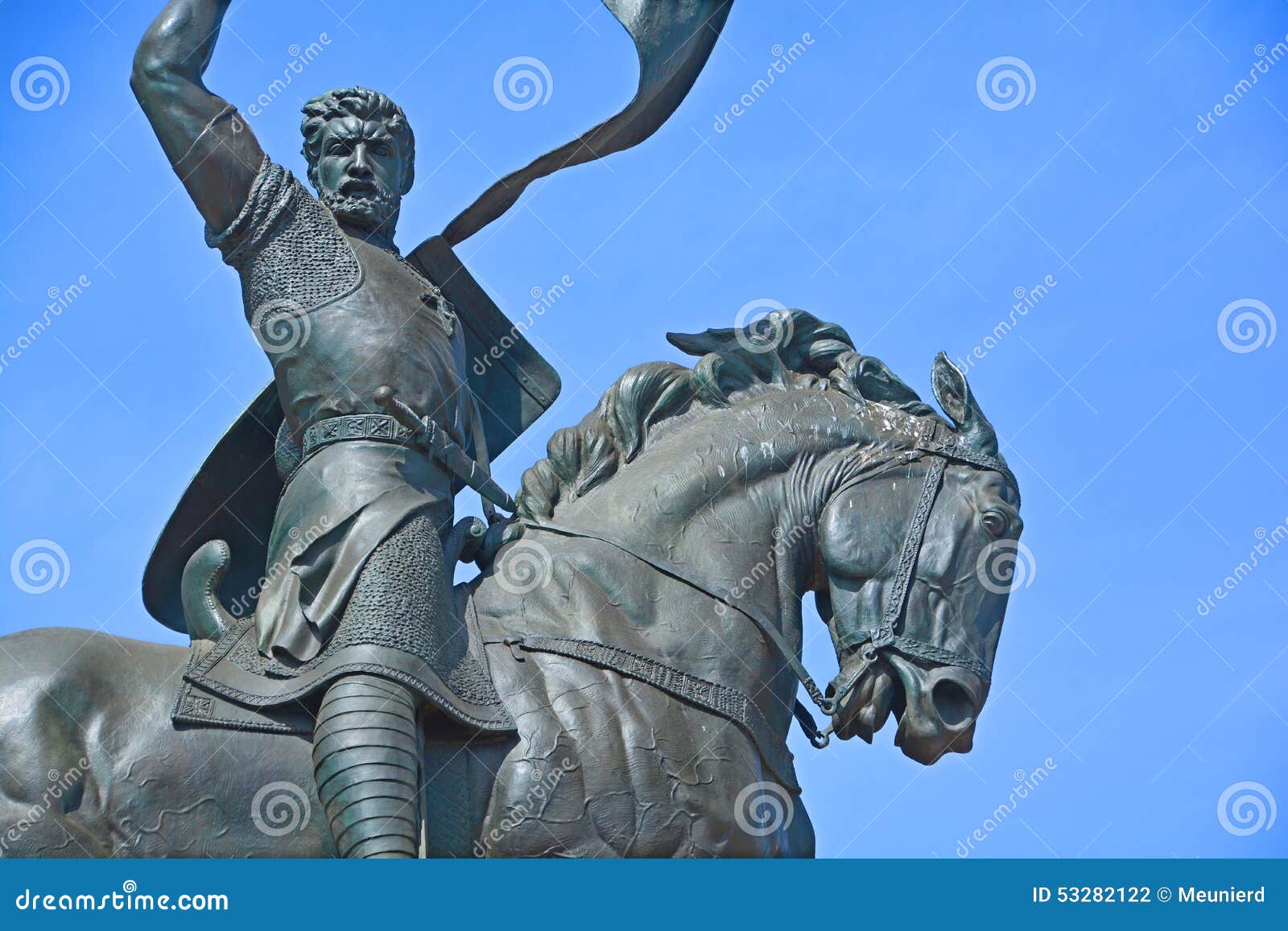 Statua Di Rodrigo Diaz De Vivar Fotografia Stock - Immagine di contro ...