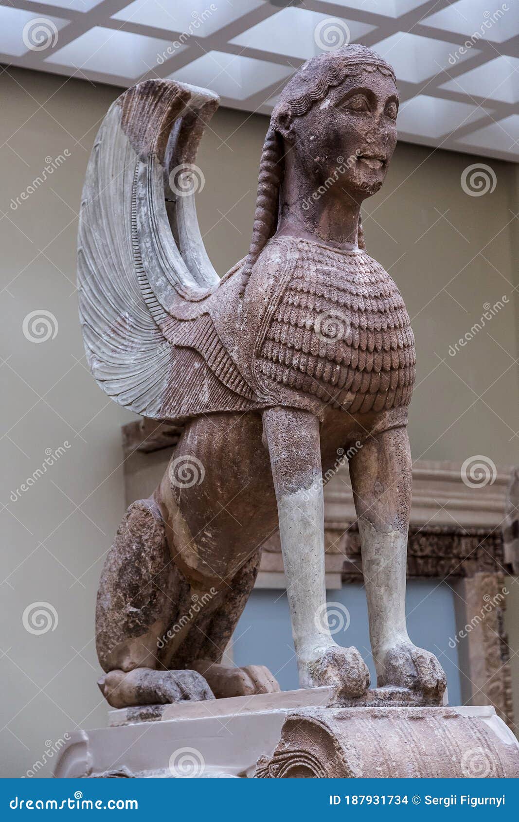 Statua di sfinge immagine stock editoriale. Immagine di monumento ...