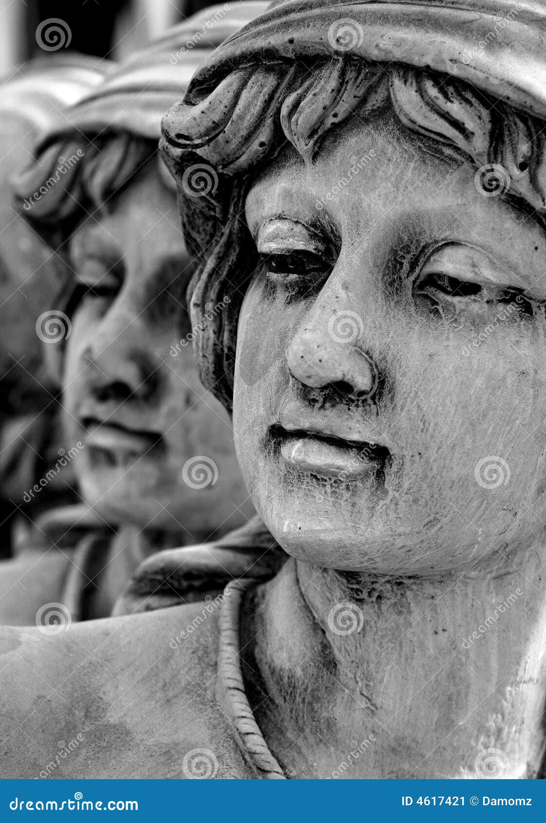 Statuary stock image. Image of sculpture, face, gardens - 4617421