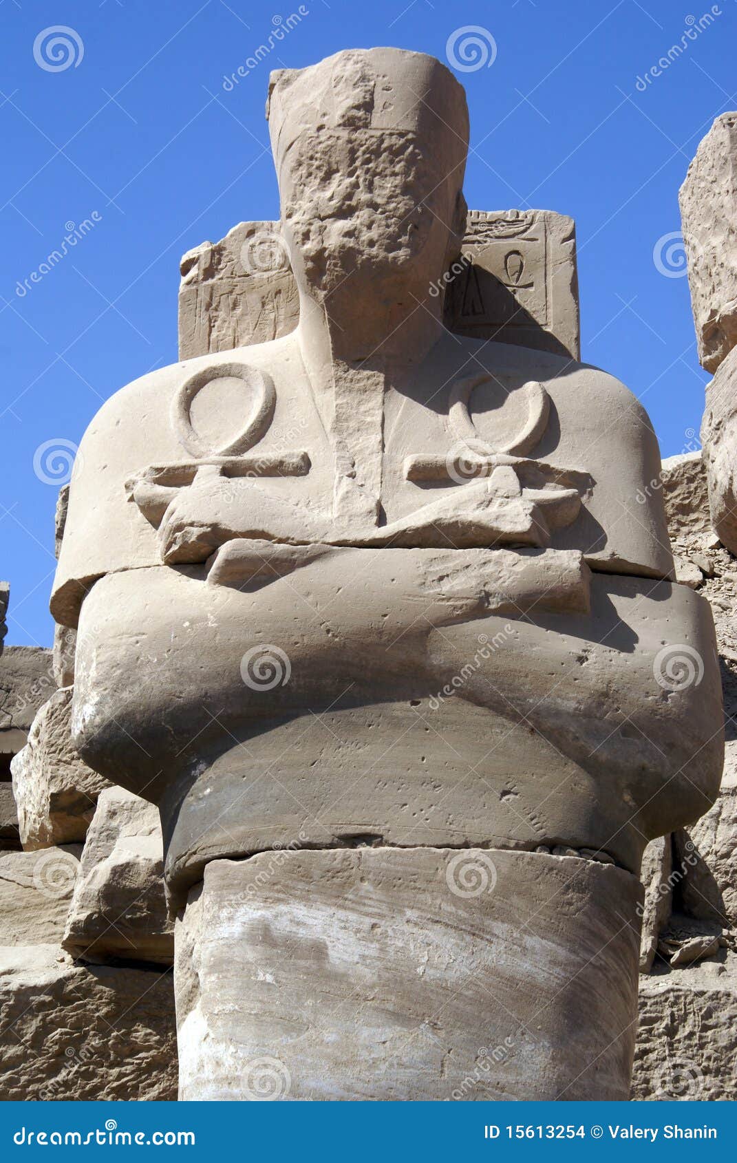 Statue stock photo. Image of karnak, building, famous - 15613254
